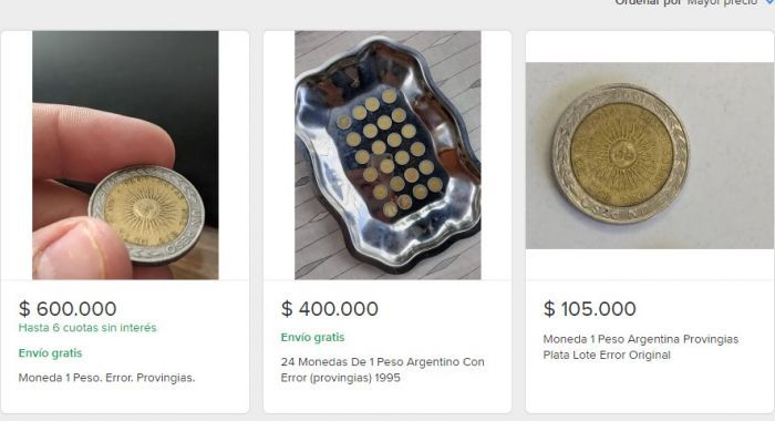 Moneda de 1 peso con error: 3 lugares para venderla y paso a paso para ...